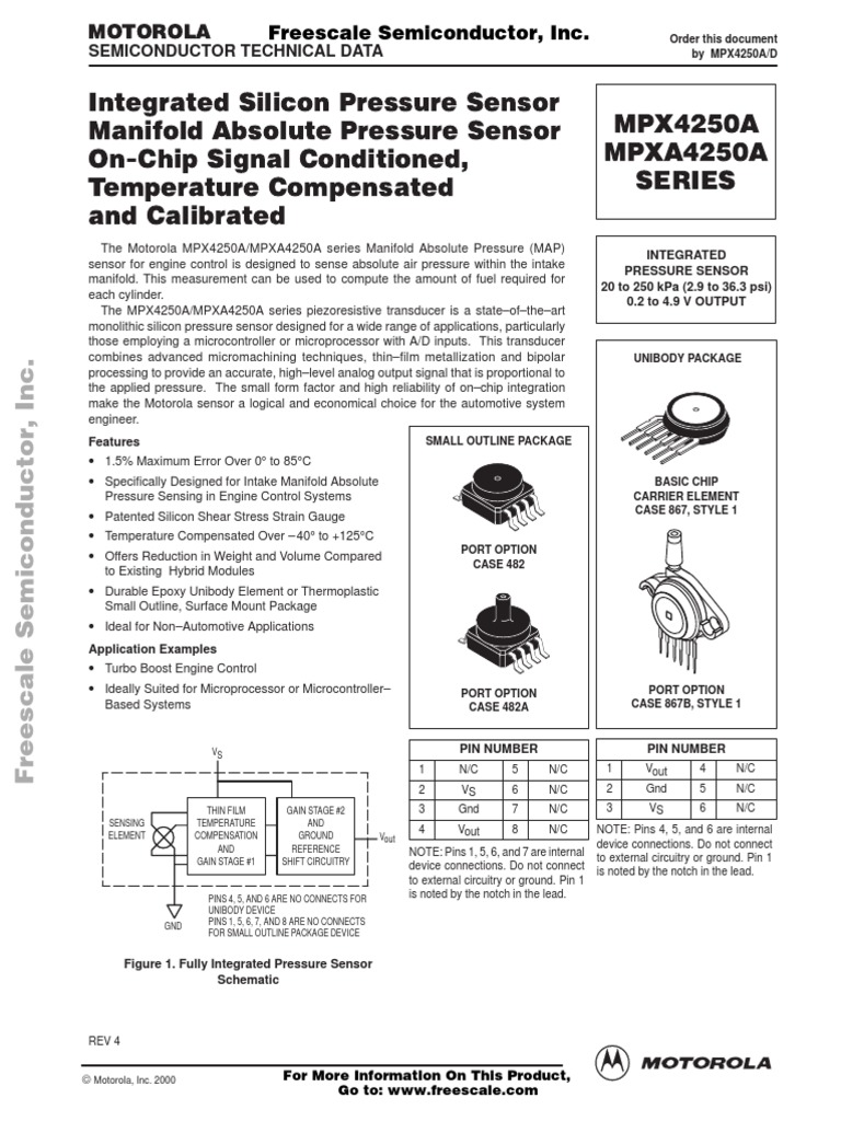 Integrated Silicon Pressure Sensor PDF | PDF