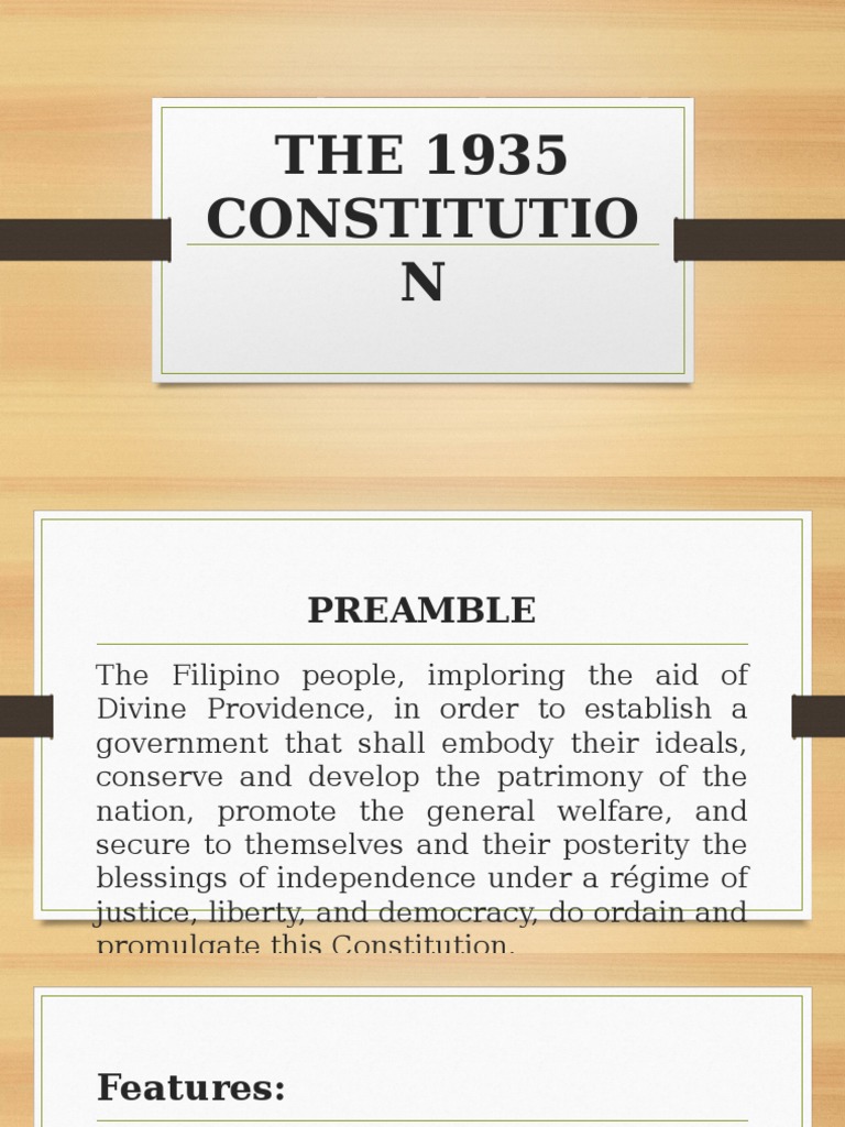 1935 Constitution | PDF | Constitutional Law | Public Sphere