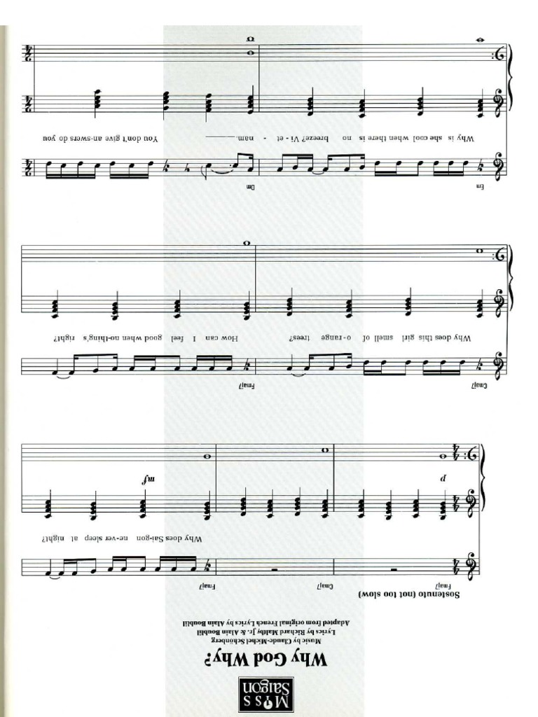 Why God, Why Sheet Music | PDF