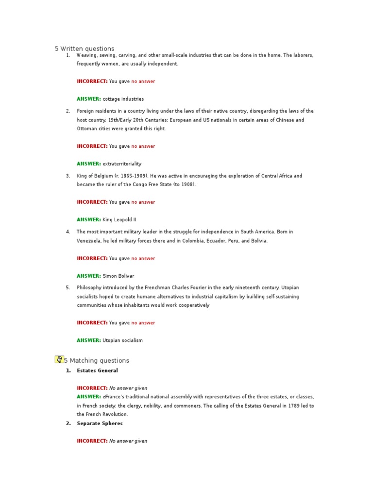 World History Key Terms and Concepts | PDF | Politics | History