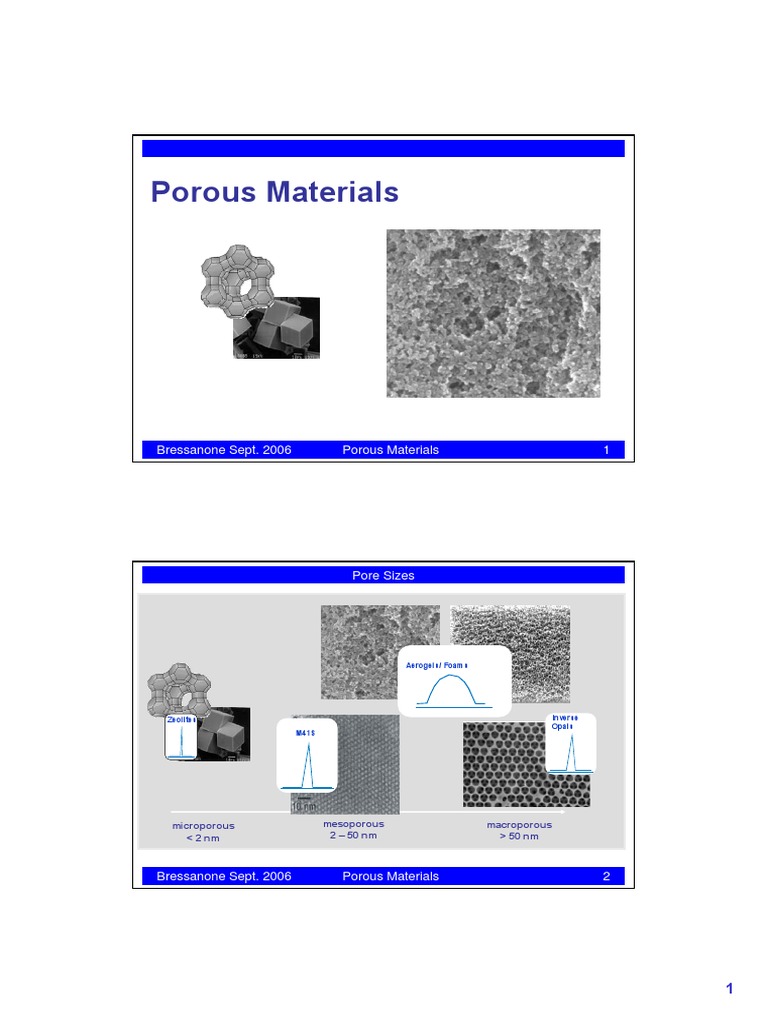 Porous Materials | PDF | Chemical Substances | Physical Chemistry