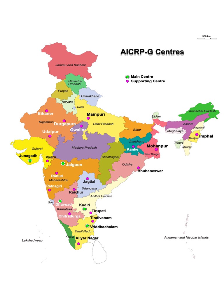 AICRP-G India Map | PDF