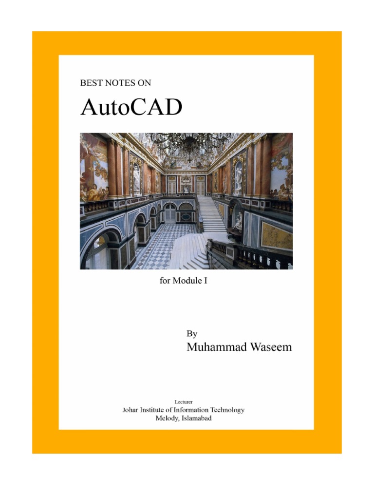 AutoCAD Notes | PDF | Computer Aided Design | Prototype