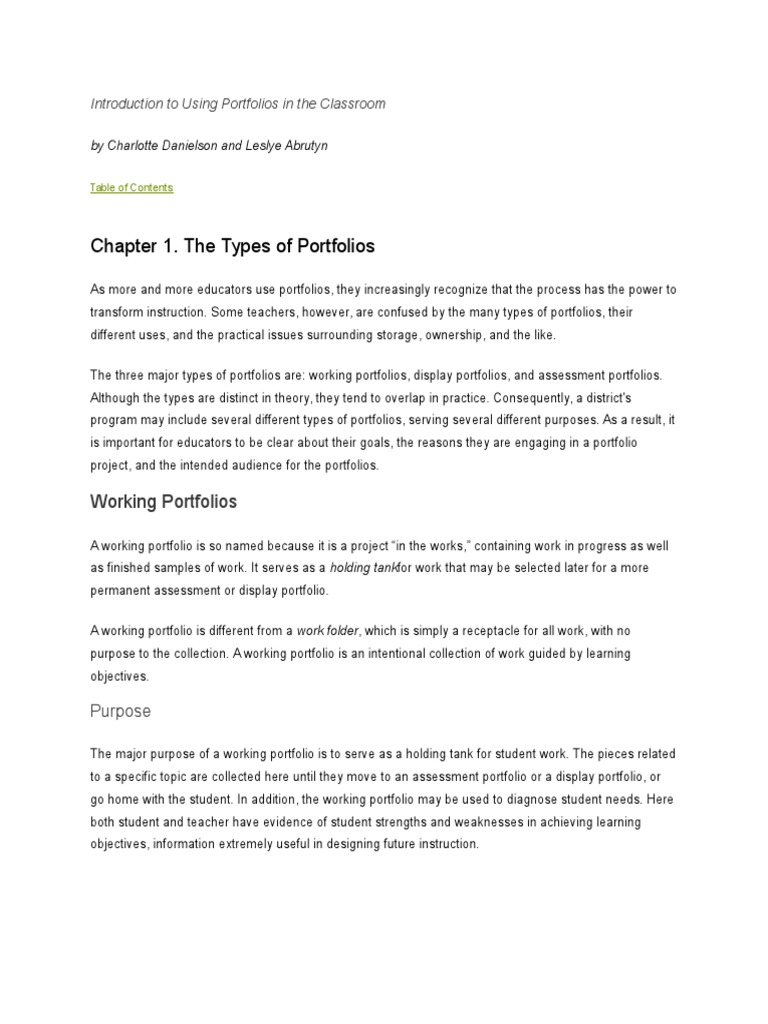 An In-Depth Look at the Different Types of Portfolios and Their Uses ...