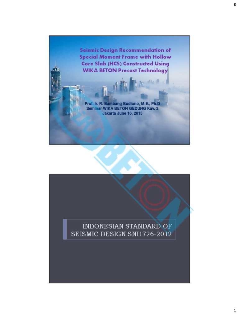 Seismic Design Using HCS | PDF | Earthquake Engineering | Applied And ...