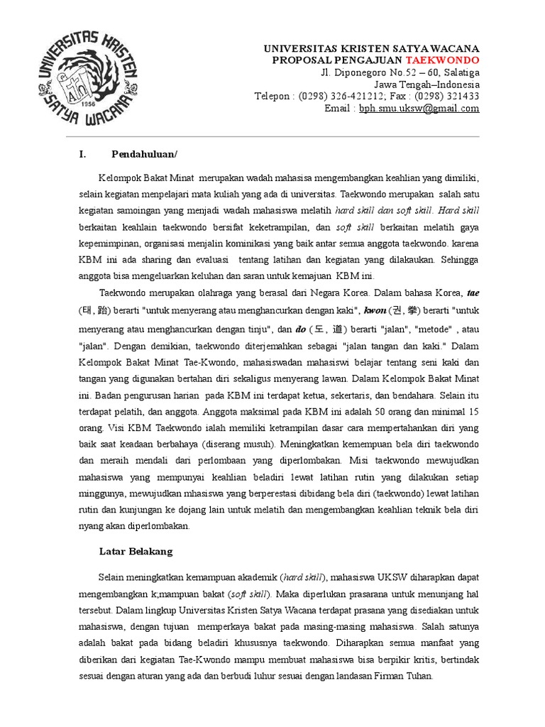 Format Proposal Pengajuan KBM Agus | PDF