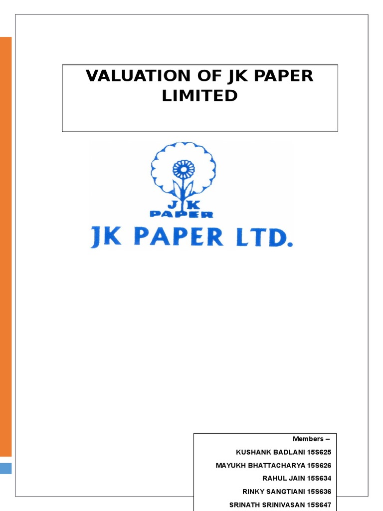 JK Paper Report | Download Free PDF | Paperboard | Paper