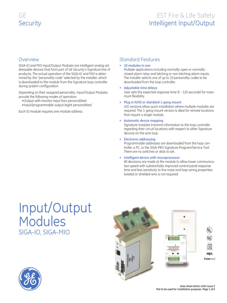 Siga Io Modules | PDF | Relay | Switch