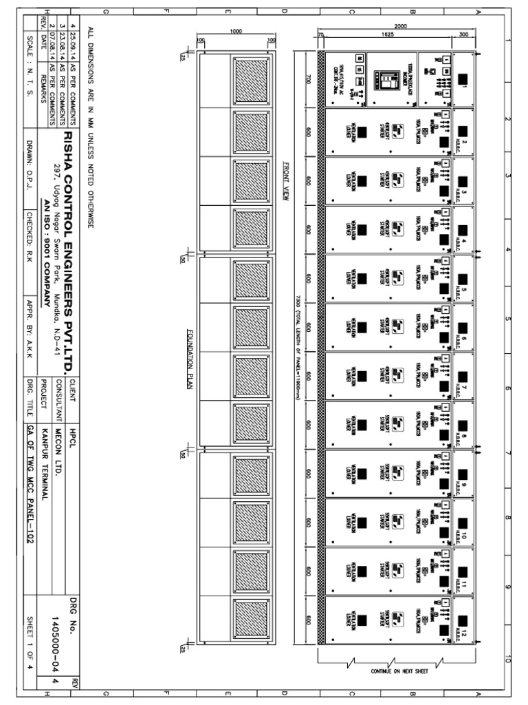 MCC Panel Drawing 2 | PDF