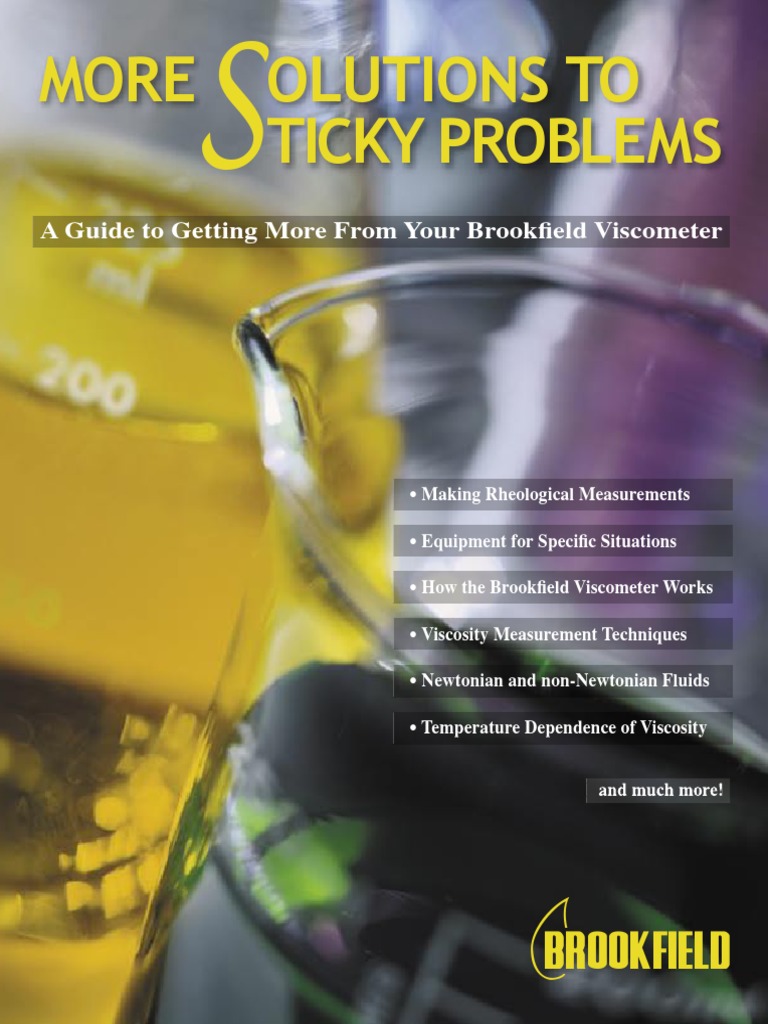 Brookfield Viscometer User Guide | PDF | Rheology | Viscosity