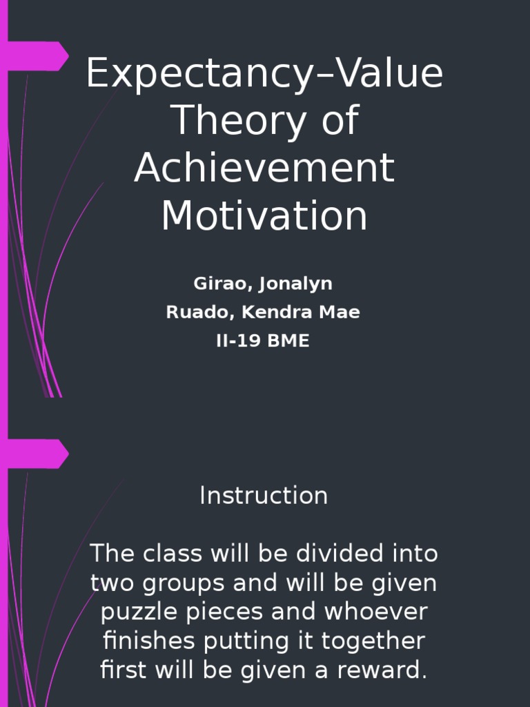Expectancy Value Theory | PDF | Motivation | Motivational