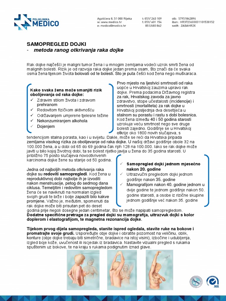 Samopregled Dojki PDF | PDF