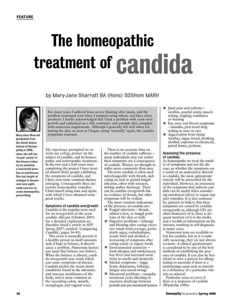Candida albicans.pdf | Candidiasis | Homeopathy