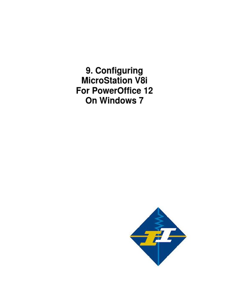 Configuring Microstation V8I For Poweroffice 12 On Windows 7 | PDF | Graphical User Interfaces ...