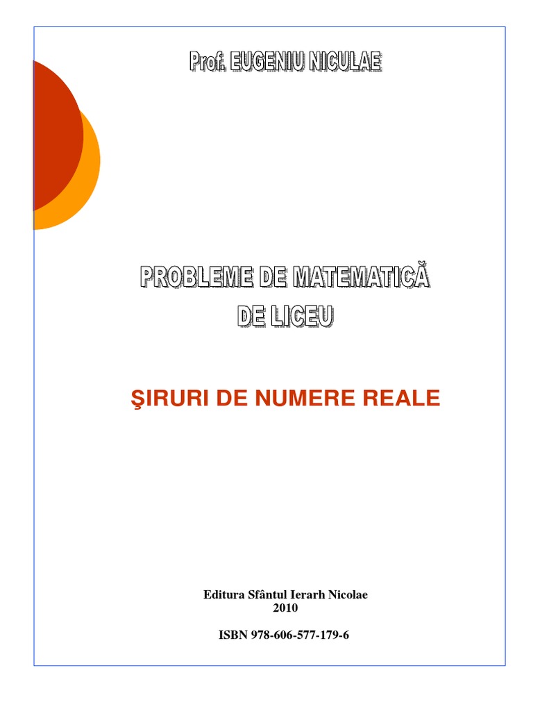 Siruri de Numere Reale PDF | PDF