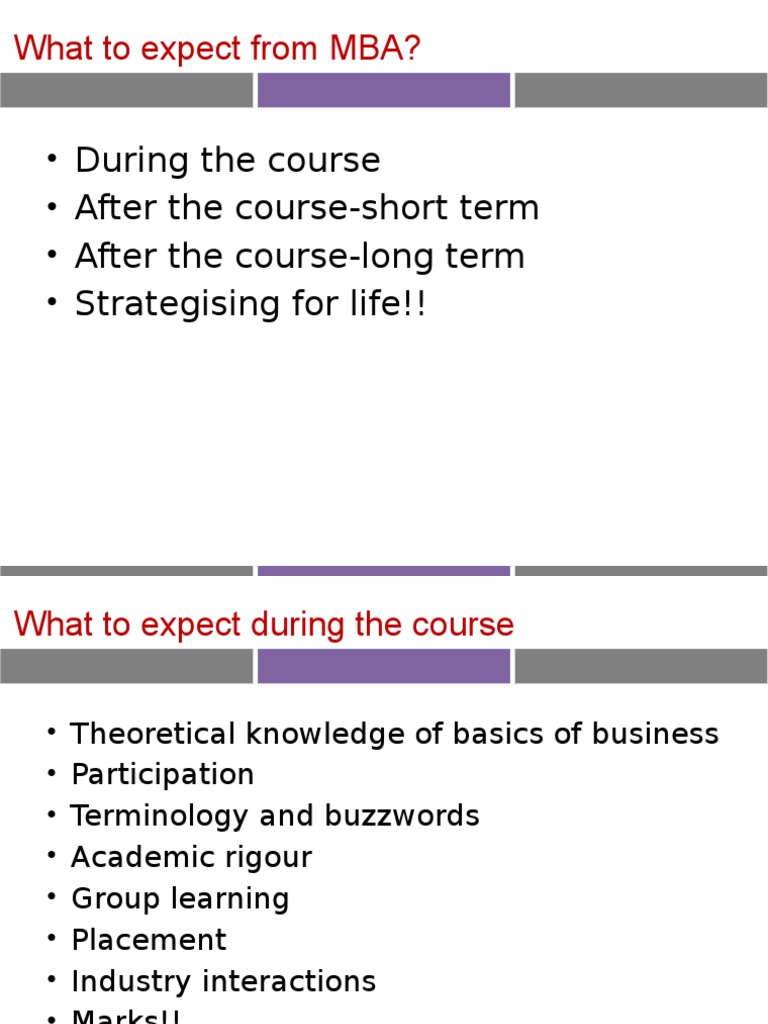 MBA Orientation PowerPoint | PDF | Master Of Business Administration ...