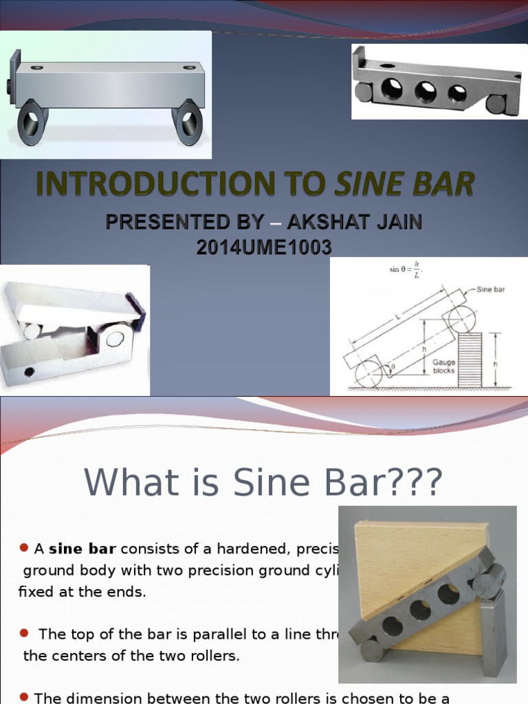 Sine Bar | PDF | Measuring Instrument | Scientific Observation