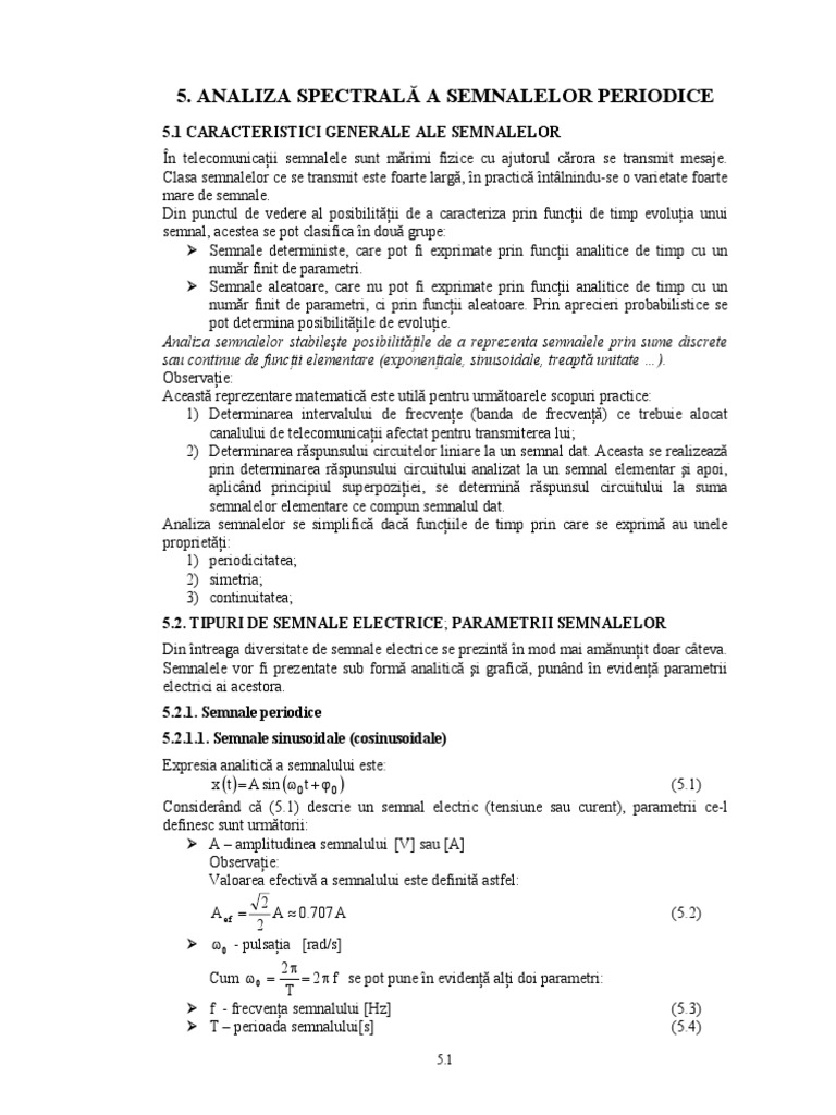 C05 - Semnale Periodice PDF | PDF