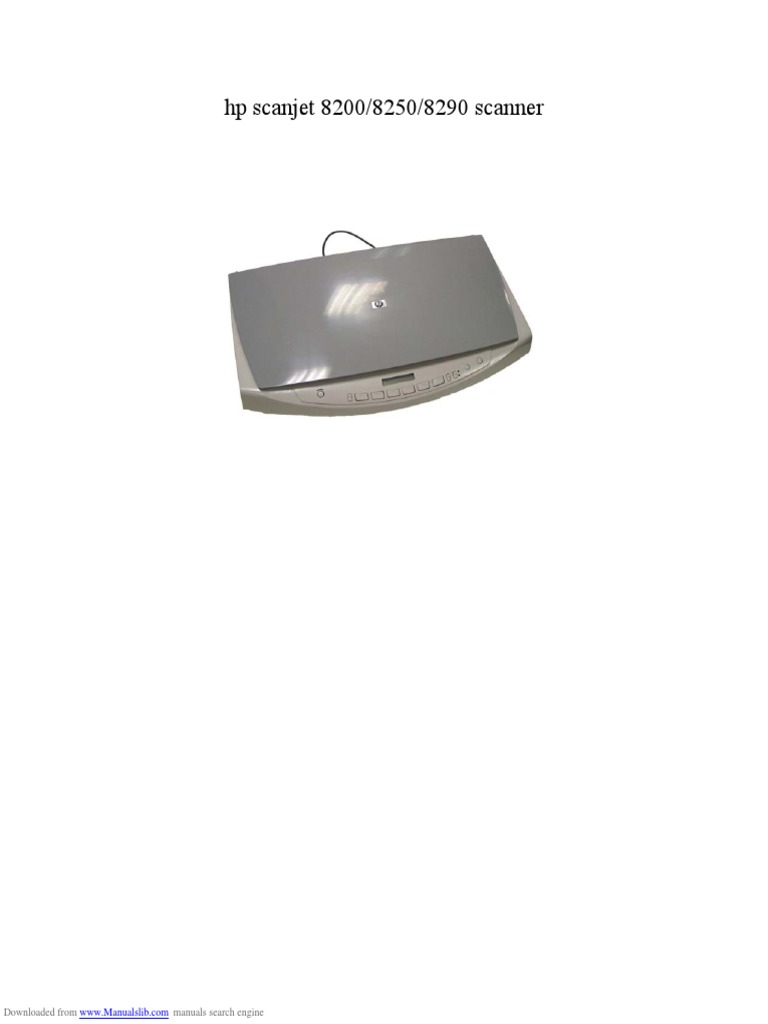 8200 Scanjet Digital Flatbed Scanner | PDF | Image Scanner | Equipment
