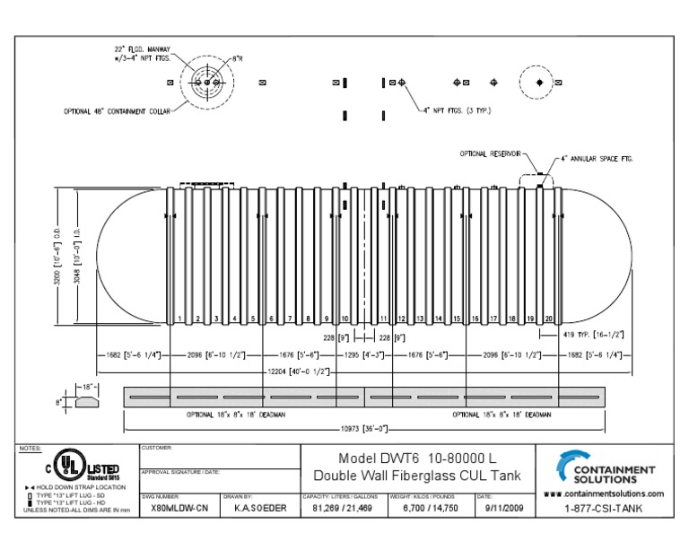 Doublewall FRP UG Tank Brochure | PDF | Technology & Engineering