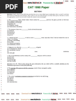 CET Sample Paper 1 Instructions | PDF