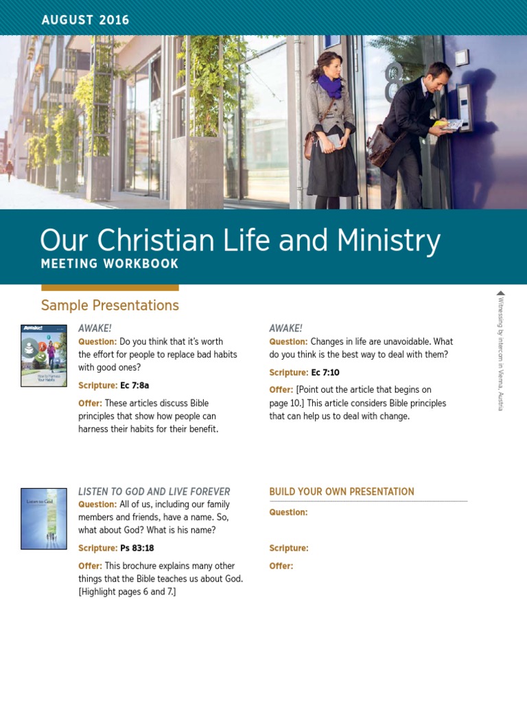 Our Christian Life and Ministry-Meeting Workbook | PDF | Gratitude | Psalms