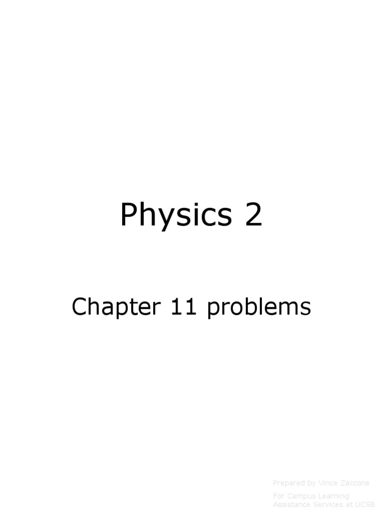 Physics 2 Chapter 11 Problem Set | PDF | Science & Mathematics | Teaching Methods & Materials
