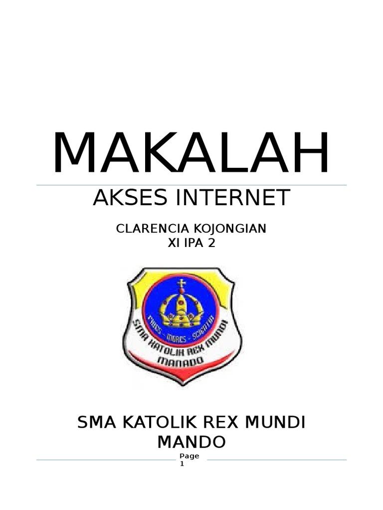 MAKALAH Akses Internet | PDF