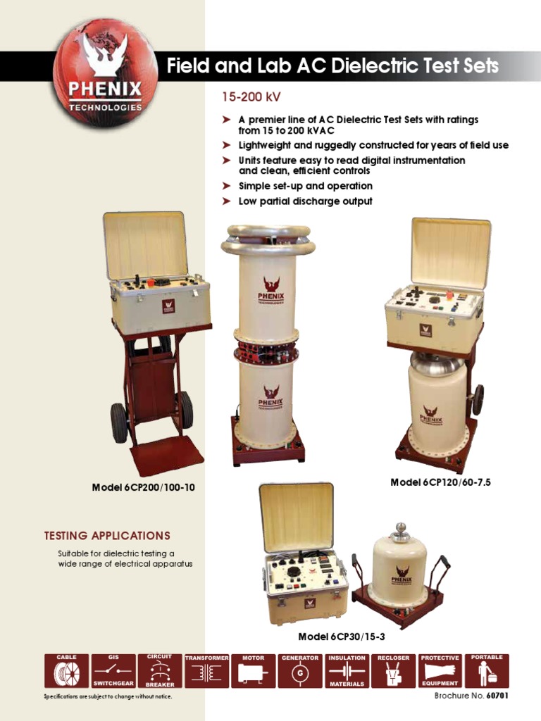 Field and Lab AC Dielectric Test Sets: Testing Applications | PDF ...