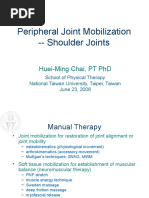 Physiotherapy Joint Mobilization Guide | PDF | Hand | Anatomical Terms ...