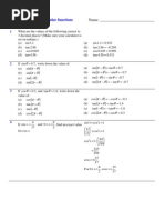 Angles in Standard Position Worksheet | PDF | Geometric Measurement ...