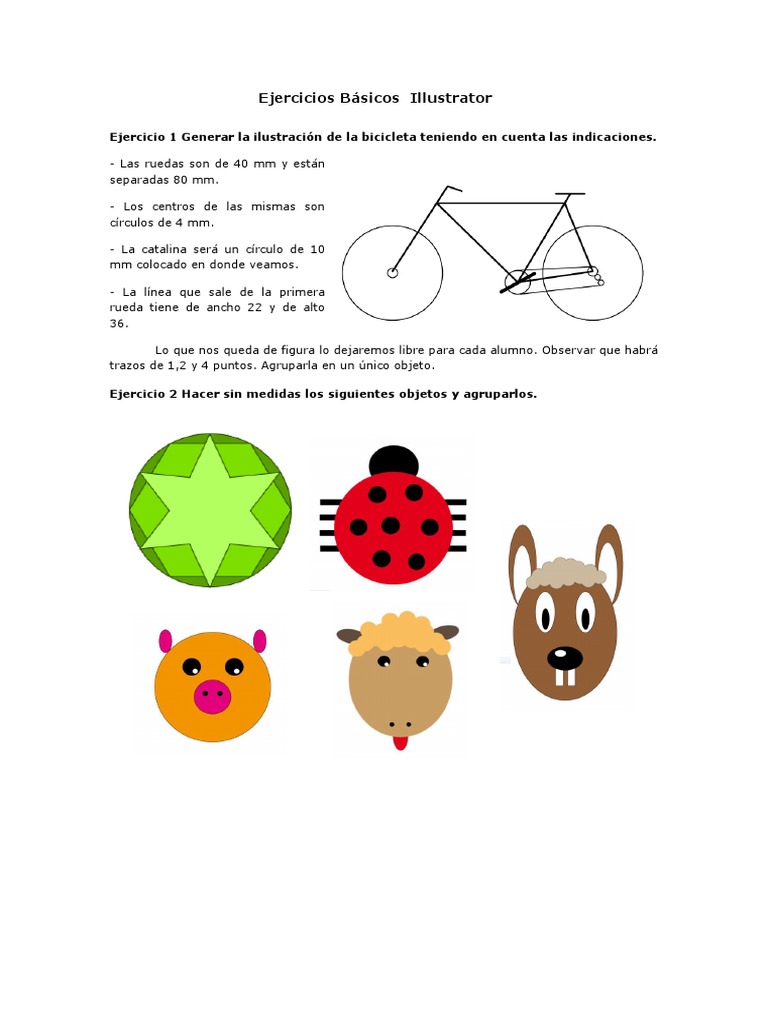 Práctica 1 De Illustrator Pdf