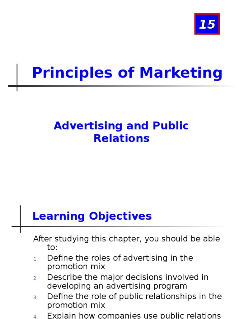 Principles of Marketing: Advertising and Public Relations | Download ...