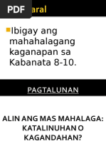 Pangangalang Tahas, Basal, Lansakan | PDF