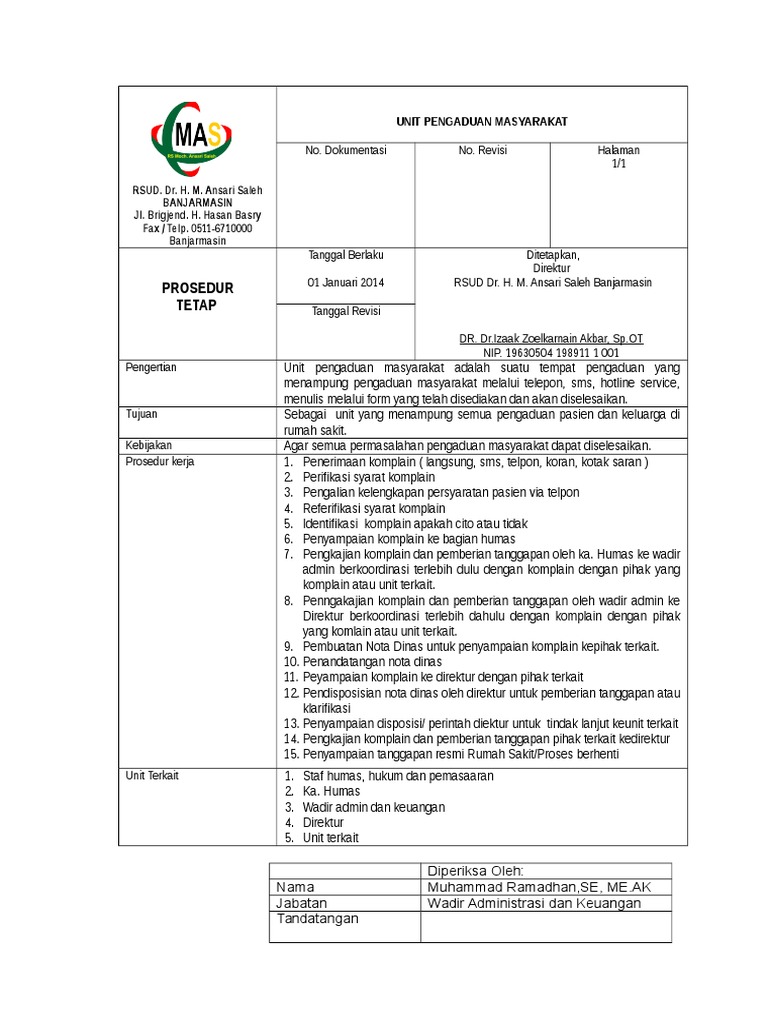 Semua Sop Humas | PDF