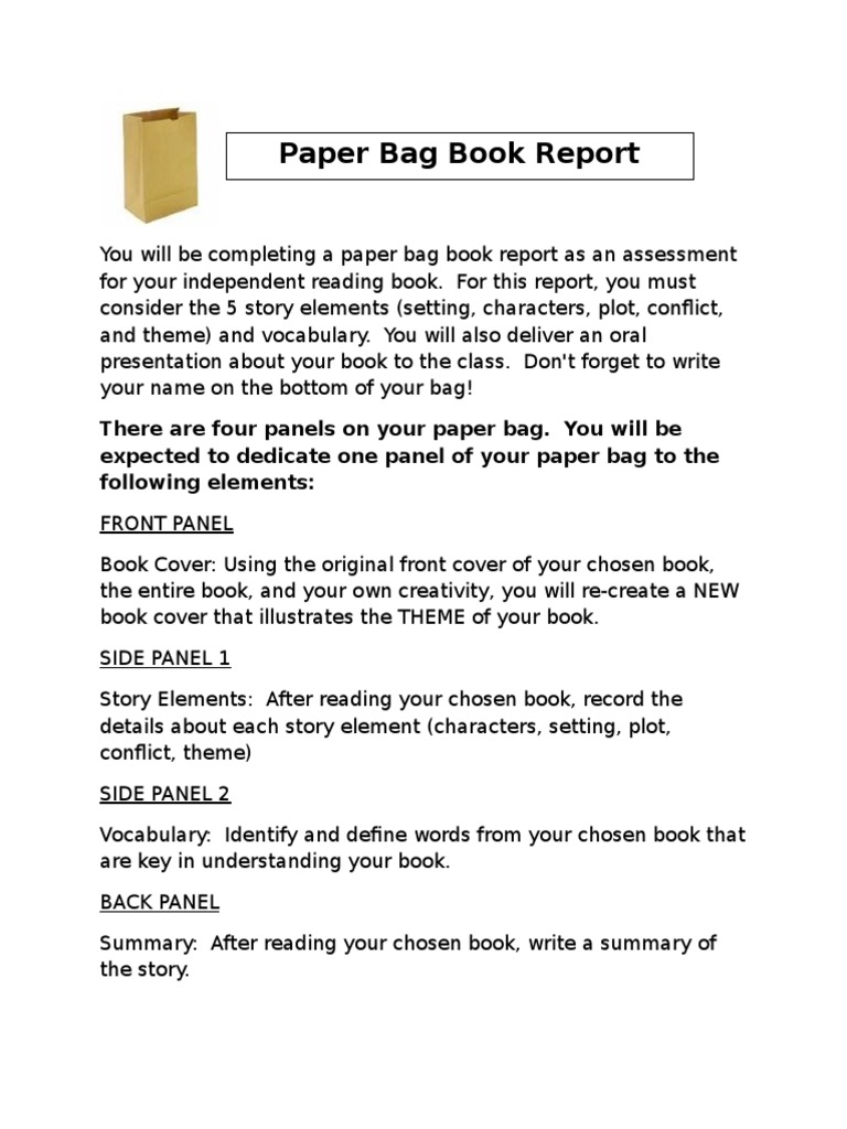RL Paper Bag Book Report | PDF | Plot (Narrative) | Communication