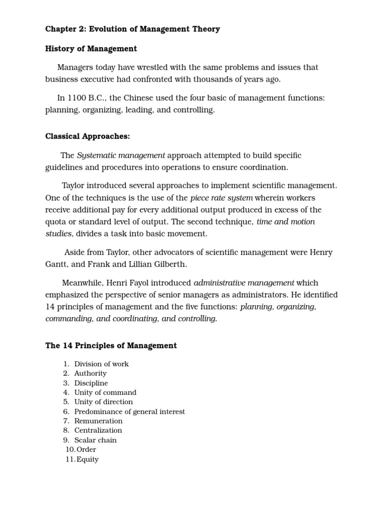 Systematic Management Theory Overview | PDF | Organizational Behavior ...