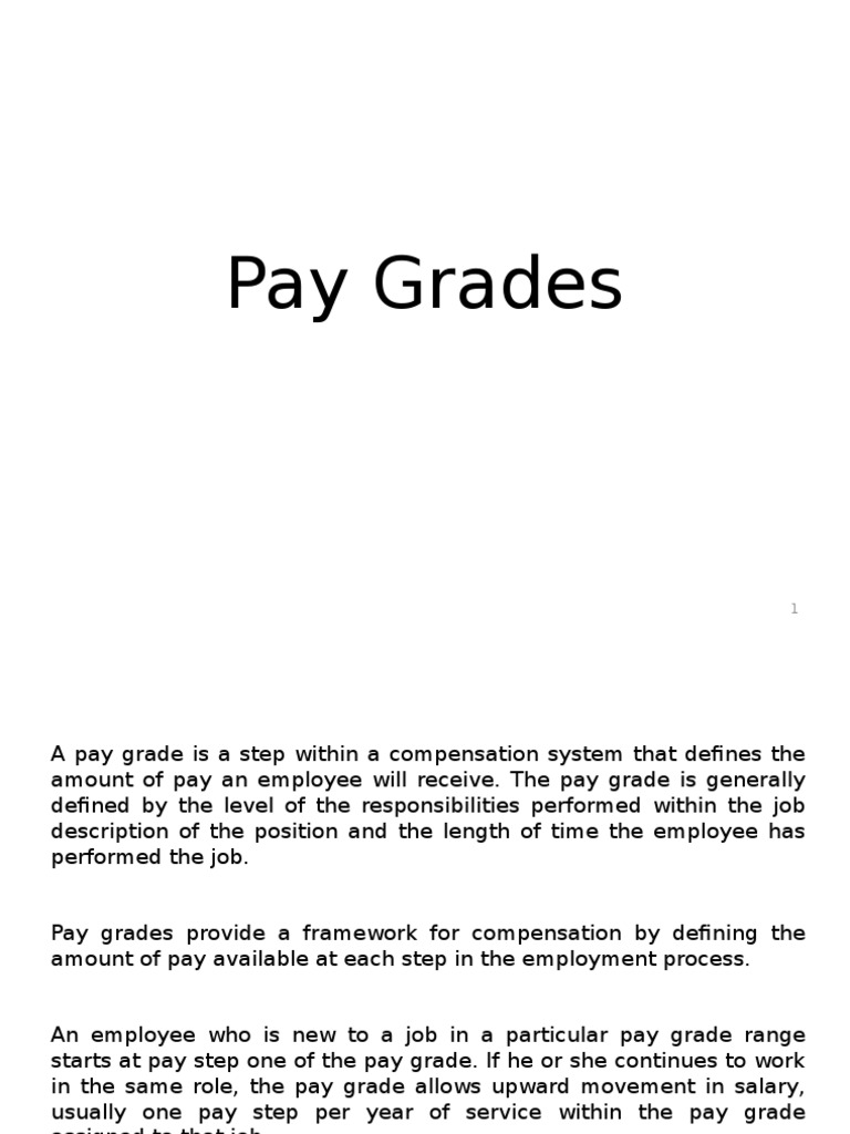 P Grades | PDF | Employment | Salary