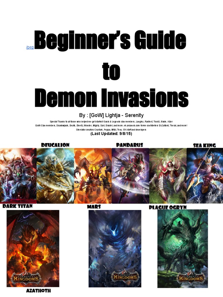 Beginners Guide To Demon Invasions | PDF | Faith Healing | Sniper