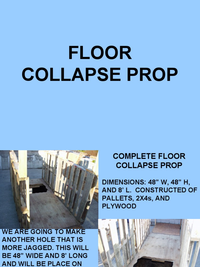 Floor Collapse and Hallway Prop Plans | PDF | Home & Garden