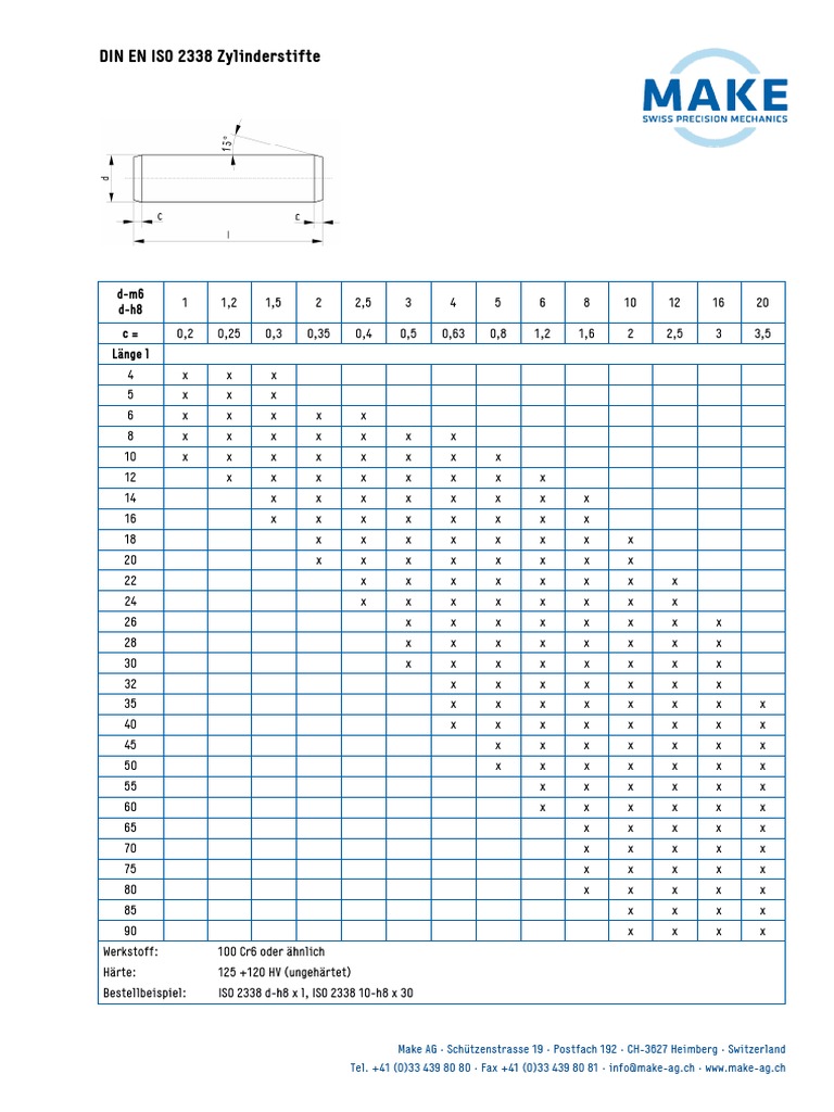 Din en Iso 2338 | PDF