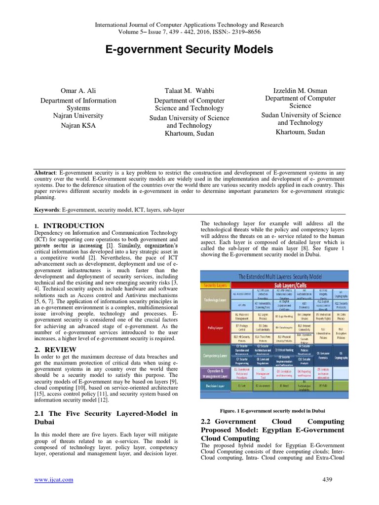 E-Government Security Models Overview | PDF | Cloud Computing ...