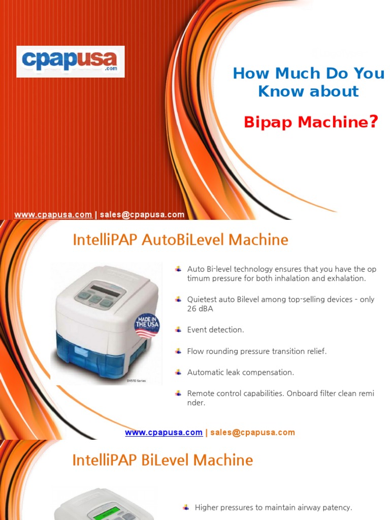 Understanding BiPAP Machines: Features & Benefits | PDF
