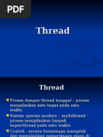 Makalah Thread Dalam Sistem Operasi | PDF
