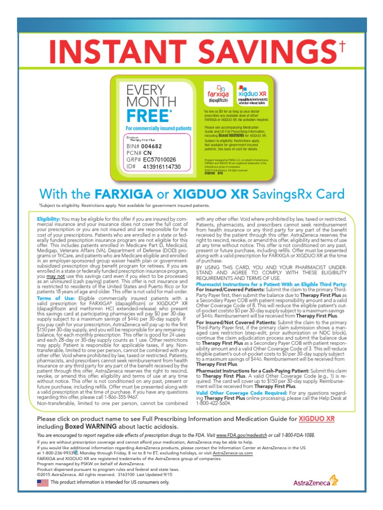 Savings Card | Download Free PDF | Medical Prescription | Healthcare