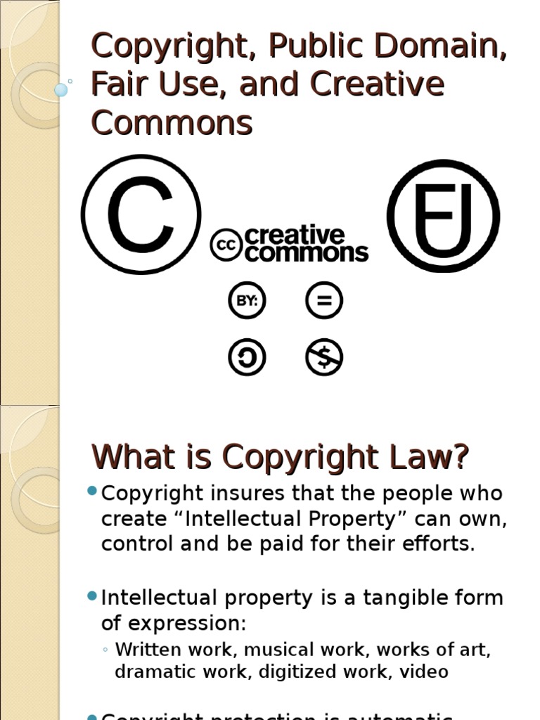 Copyright Fair Use and Creative Commons | PDF | Fair Use | Copyright