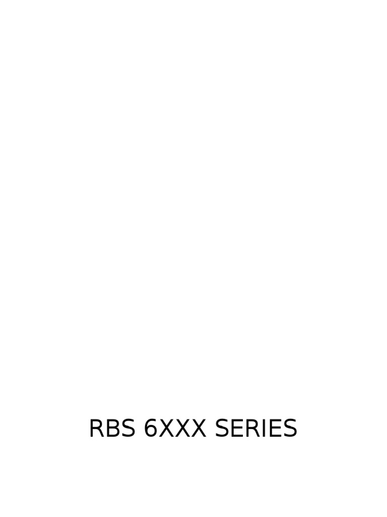 ERICSSON RBS 6xxx SERIES | PDF