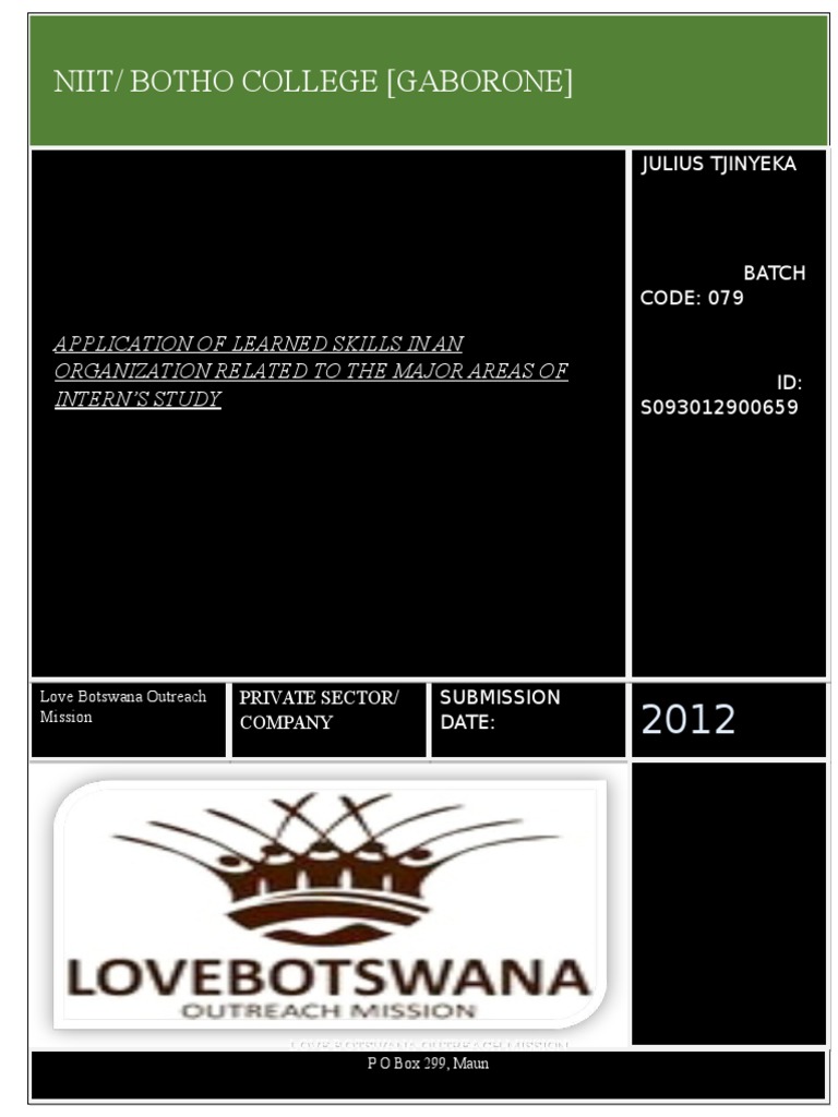 Final Industrial Attachment Report | PDF | Internship | Job Hunting