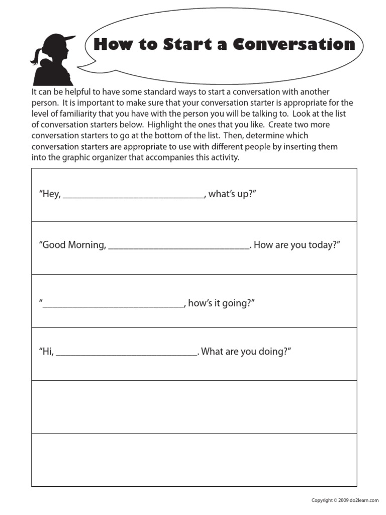 How To Start A Conversation | PDF