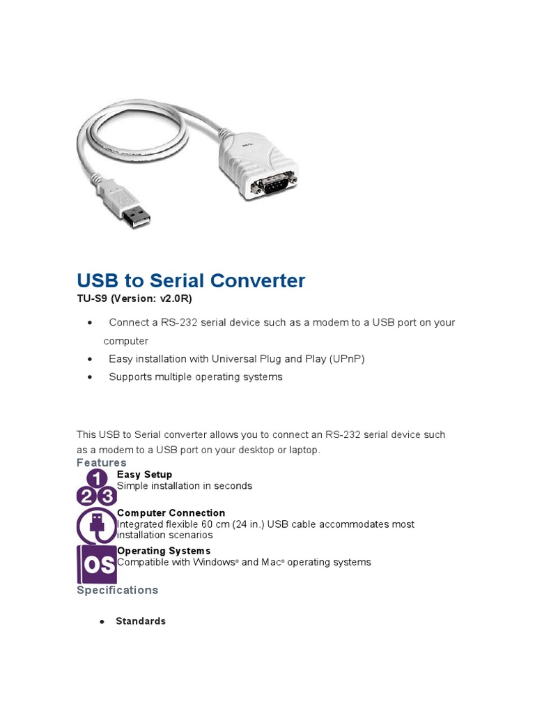 USB To Serial Converter | PDF